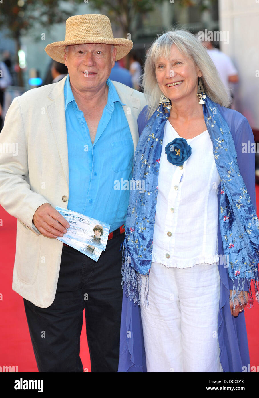 Neil Innes and guest George Harrison UK film premiere held at the BFI ...