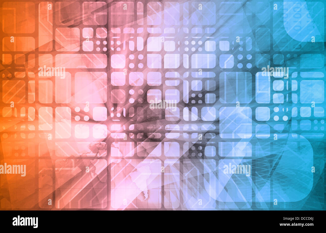 Cybernetics Mechanical Design as a Blueprints Art Stock Photo - Alamy