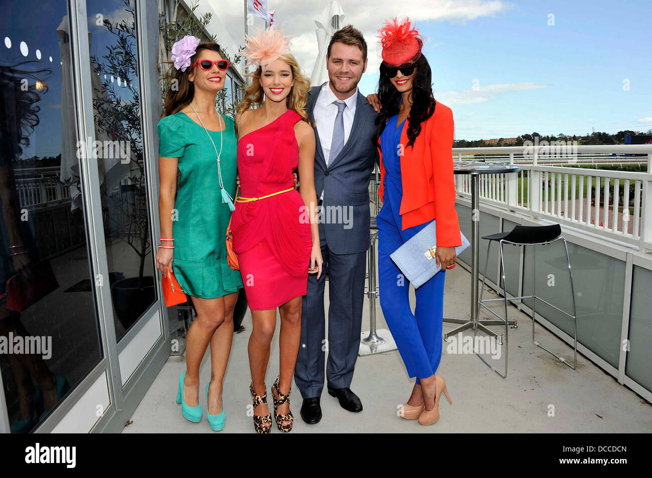 Brian McFadden with models at the Westfield Doncaster Styling Suite ...