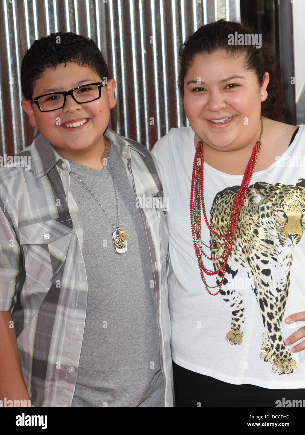 Rico Rodriguez and Raini Rodriguez "Real Steel" Los Angeles Premiere ...