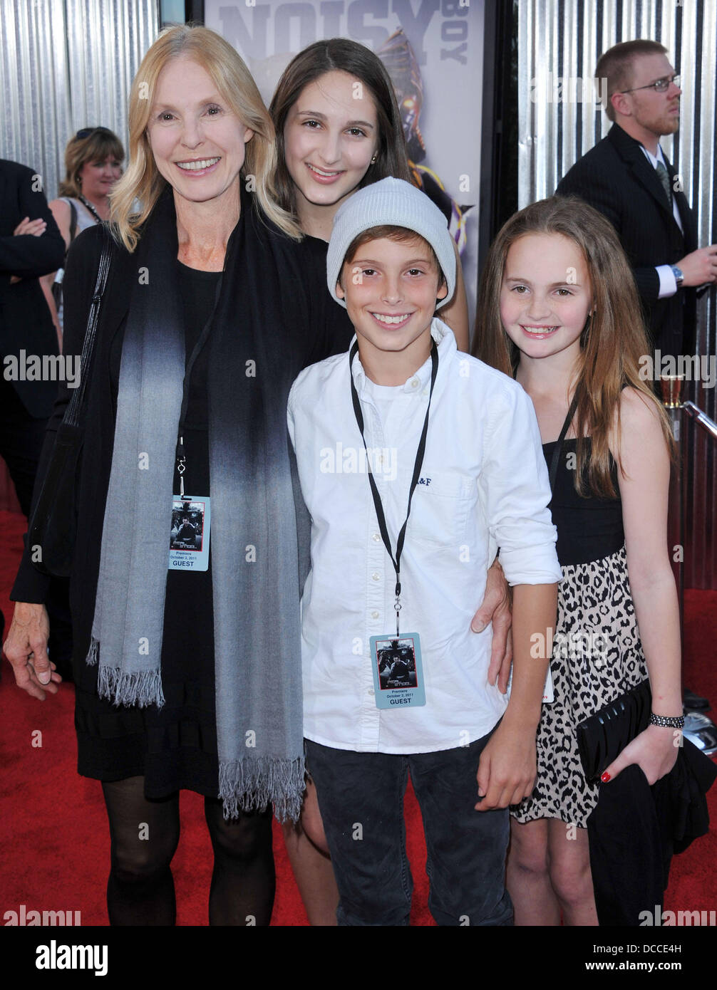 Victoria Tennant and family Los Angeles premiere of "Real Steel" held ...