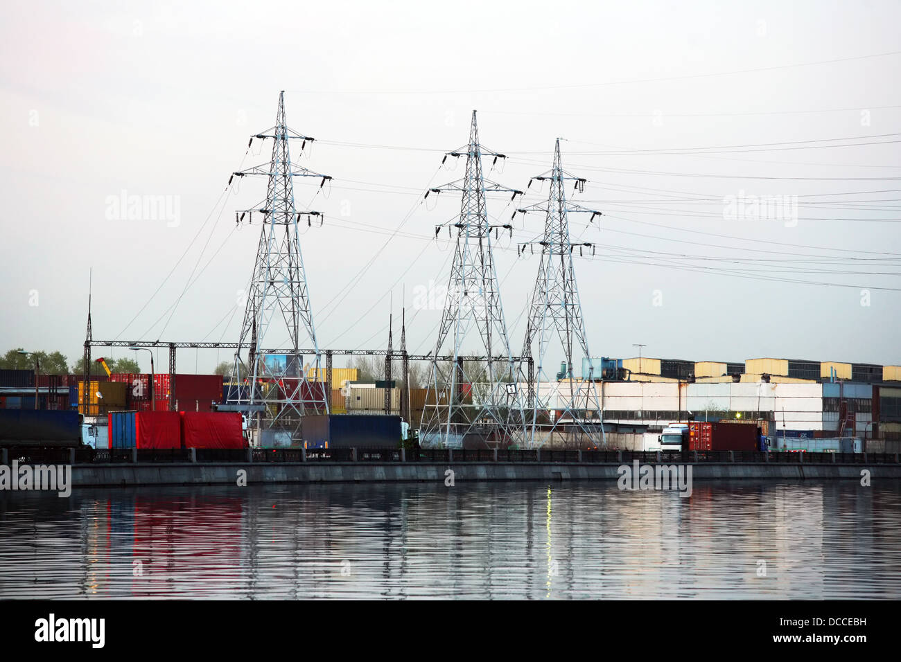 Port of Moscow Stock Photo - Alamy