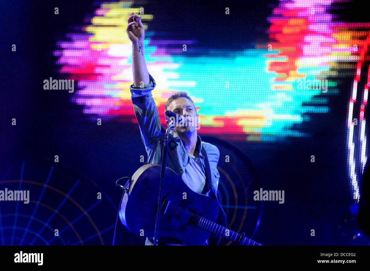 Coldplay 2011 Rock In Rio held at the Maracana Stadium Rio de Janeiro ...