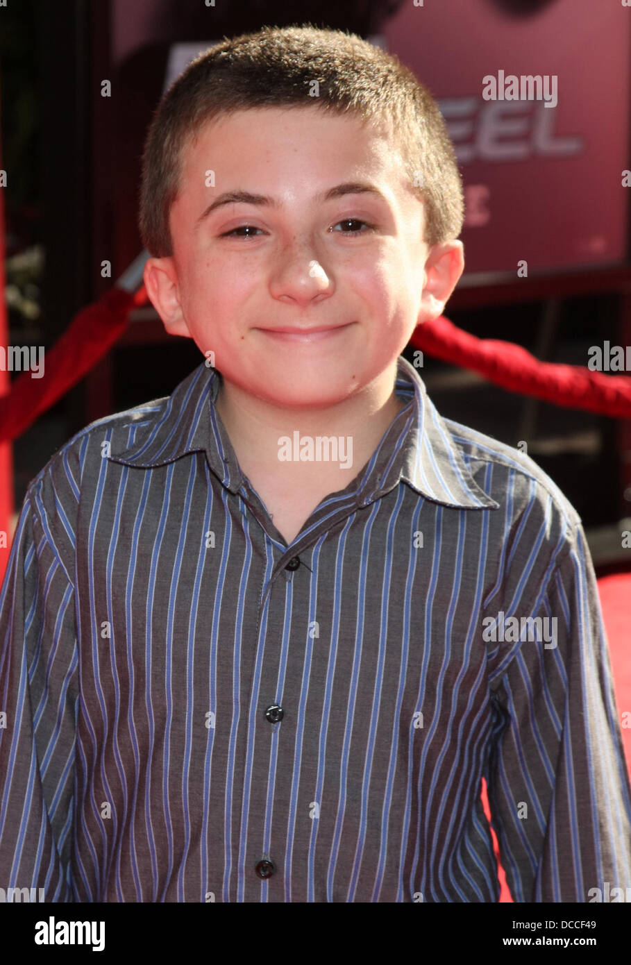 Atticus Shaffer Los Angeles premiere of 'Real Steel' held at Universal ...