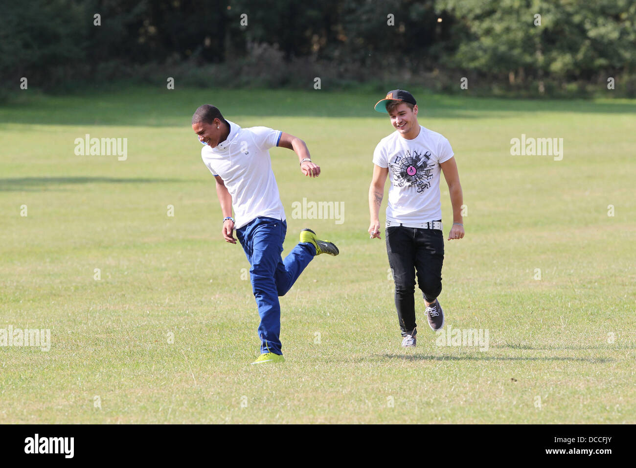 X Factor Finalists Richard Milford and Stefan Romer of Nu Vibe play ...