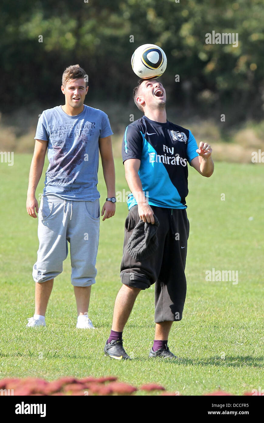 X Factor Finalists Andrew Merry and Charlie Healy from The Risk play ...