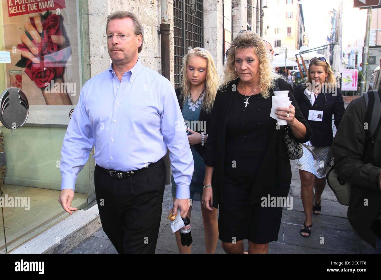 Curt Knox, father of Amanda Knox arriving at Perugia's Court of Appeal ...