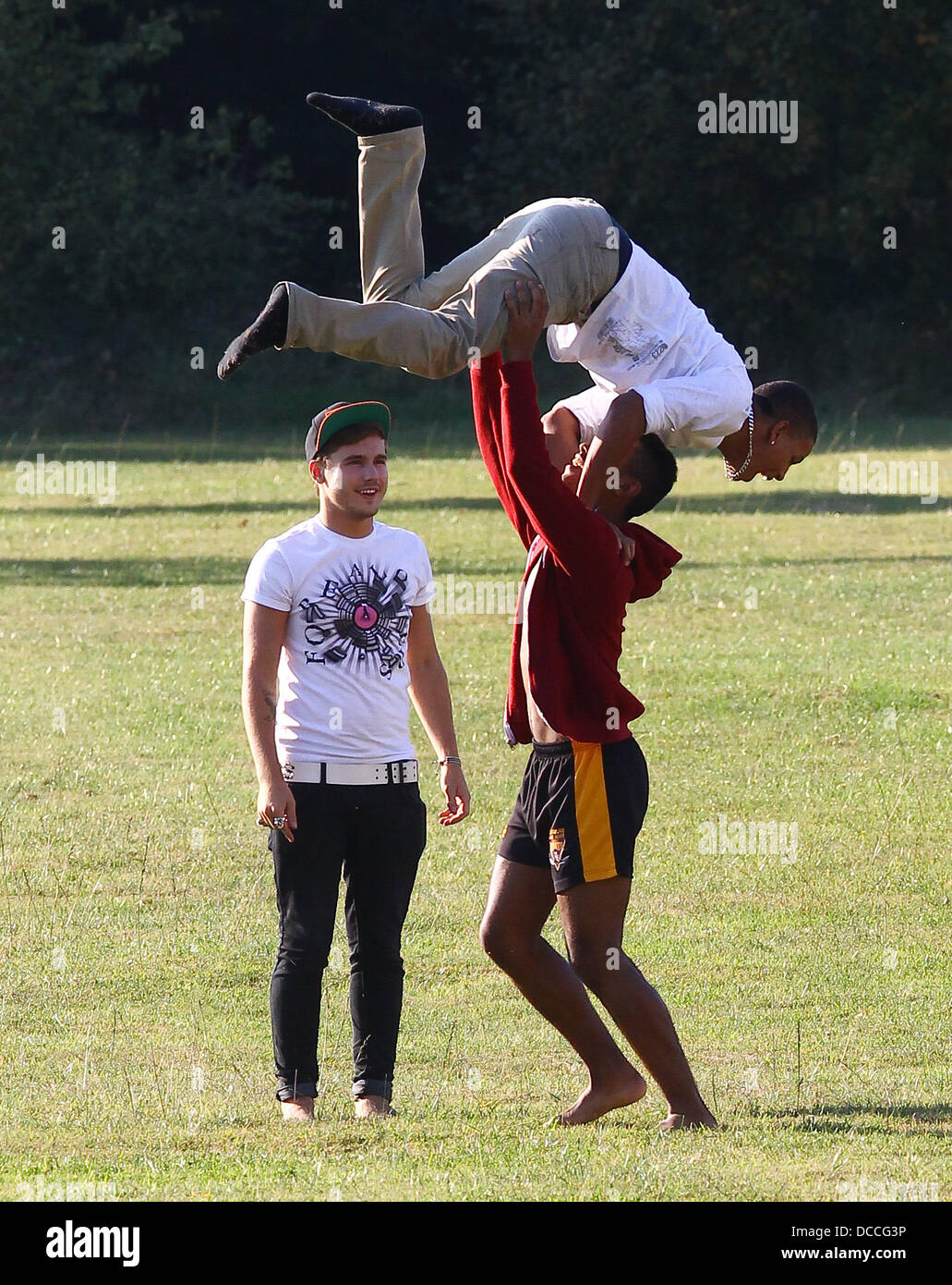 Richard Milford, Jordan Higo and Stefan Romer of Nu Vibe 'X Factor ...