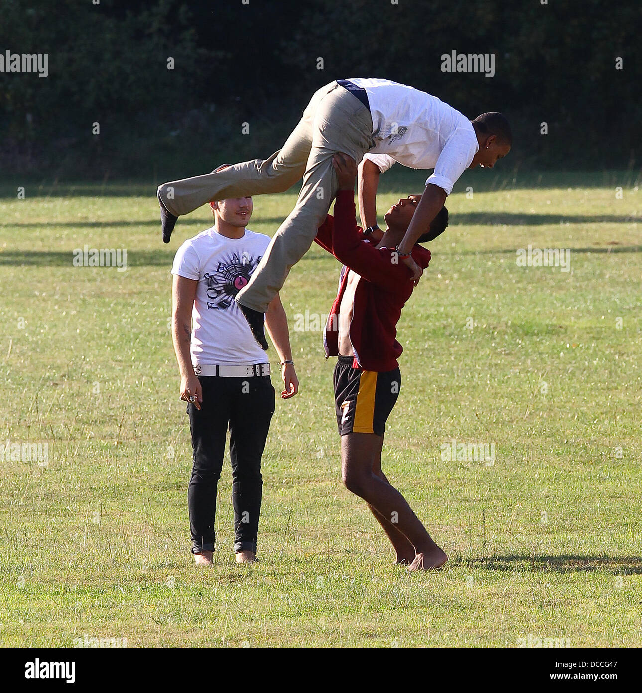 Richard Milford, Jordan Higo and Stefan Romer of Nu Vibe 'X Factor ...