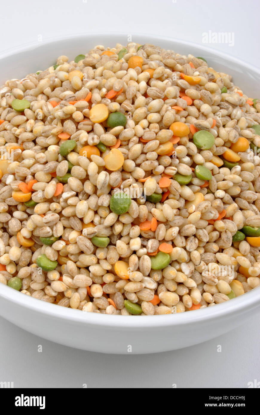 soup mix, organic barley, lentil, split pea Stock Photo - Alamy
