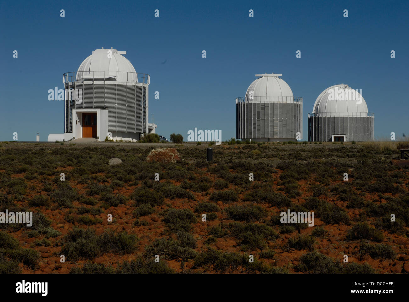 South Africa. 2008.Sutherland in the Karoo. The SAAO's observatory near ...