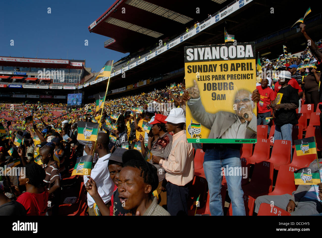 South Africa Johannesburg 19 April 2009: African National Congress (ANC ...