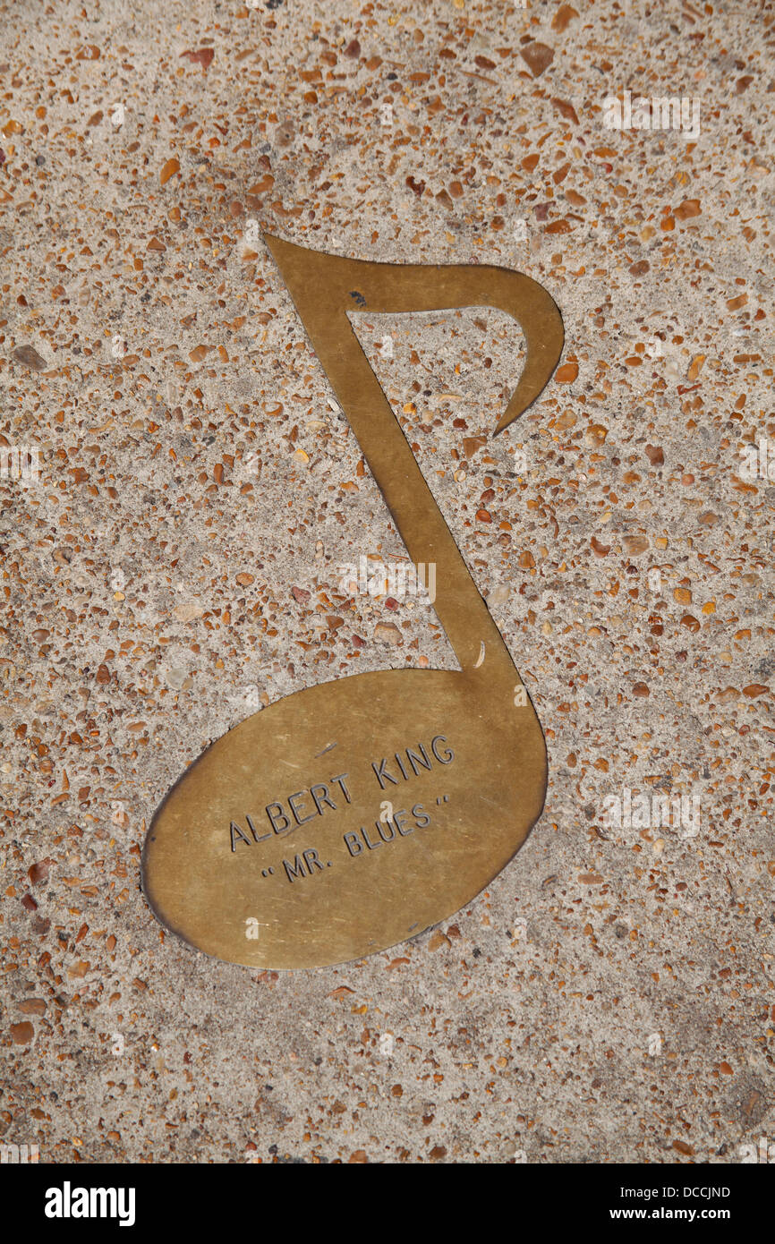 Albert King note on Beale Street in Memphis Tennessee USA Stock Photo ...
