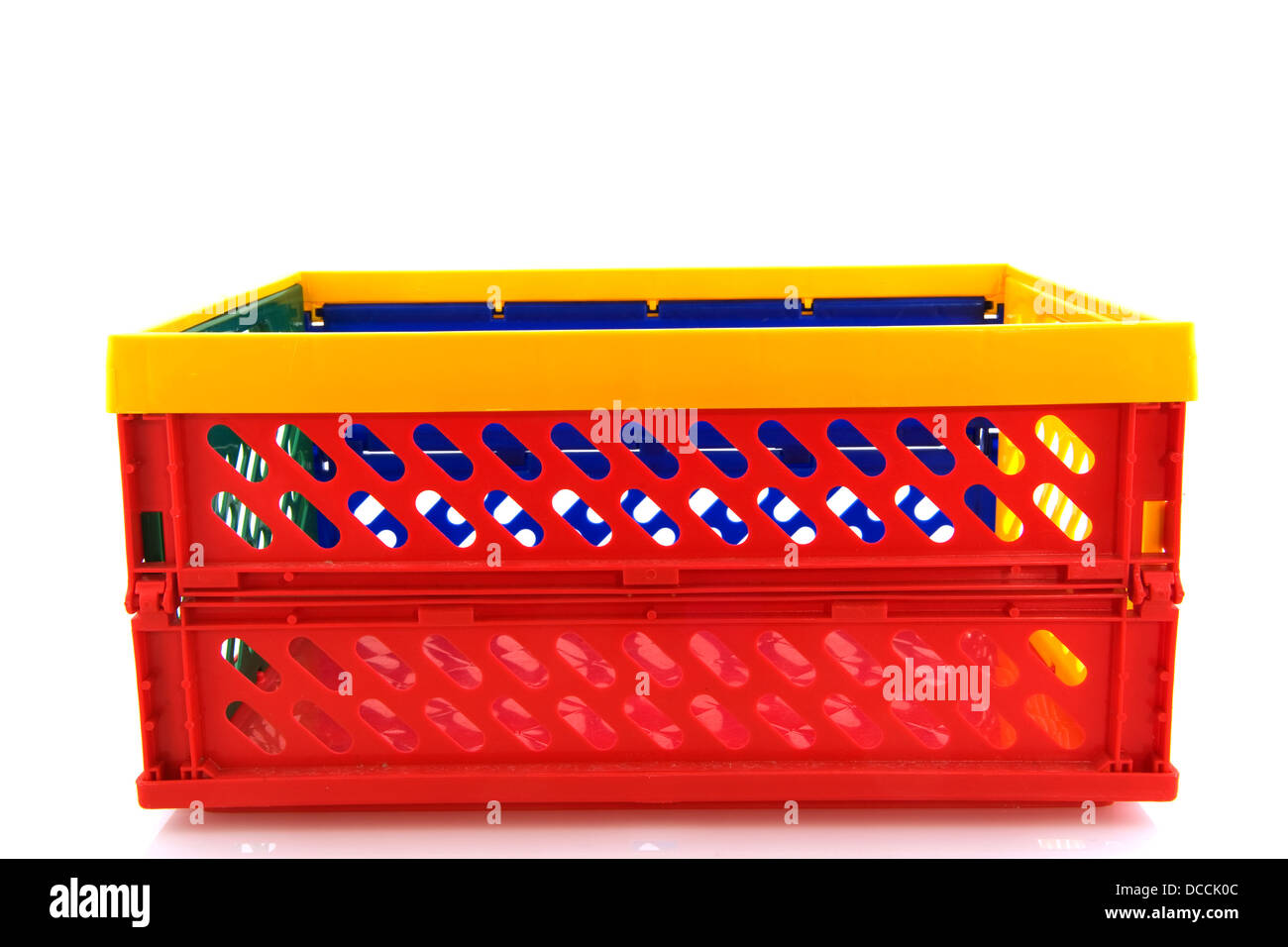 Plastic crate for shopping Stock Photo - Alamy