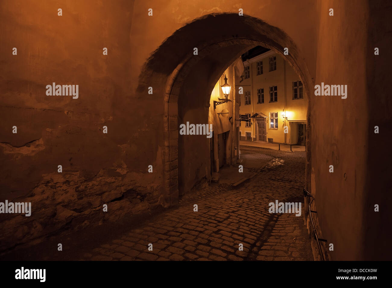 Gate with street lamp hi-res stock photography and images - Alamy