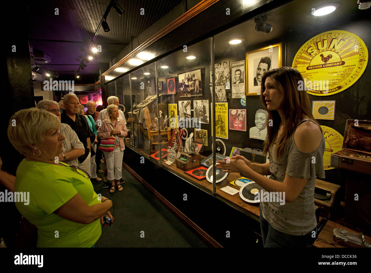 Guided tour of Sun Studios in Memphis Tennessee USA Stock Photo - Alamy