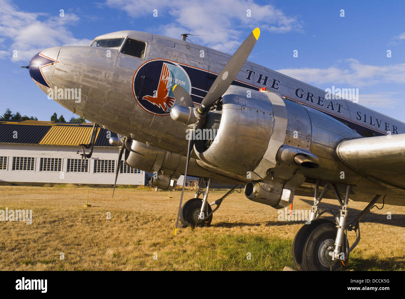 Old plane in hanger hi-res stock photography and images - Alamy