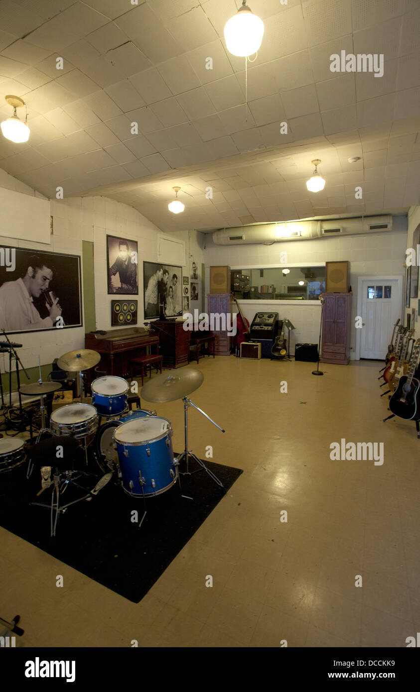 Interior of Sun Studios in Memphis Tennessee USA Stock Photo - Alamy