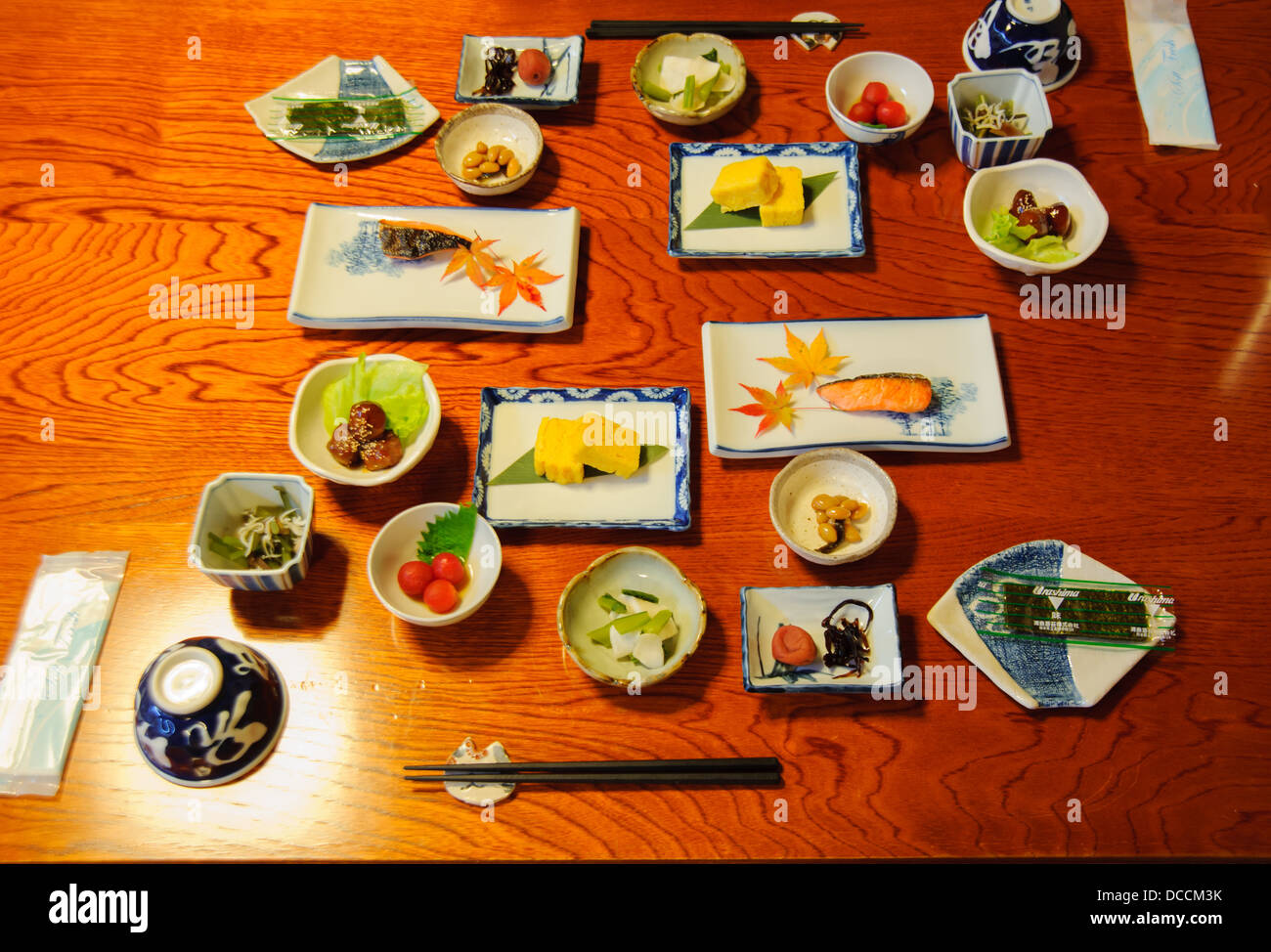 Japanese Food Set Stock Photo - Alamy