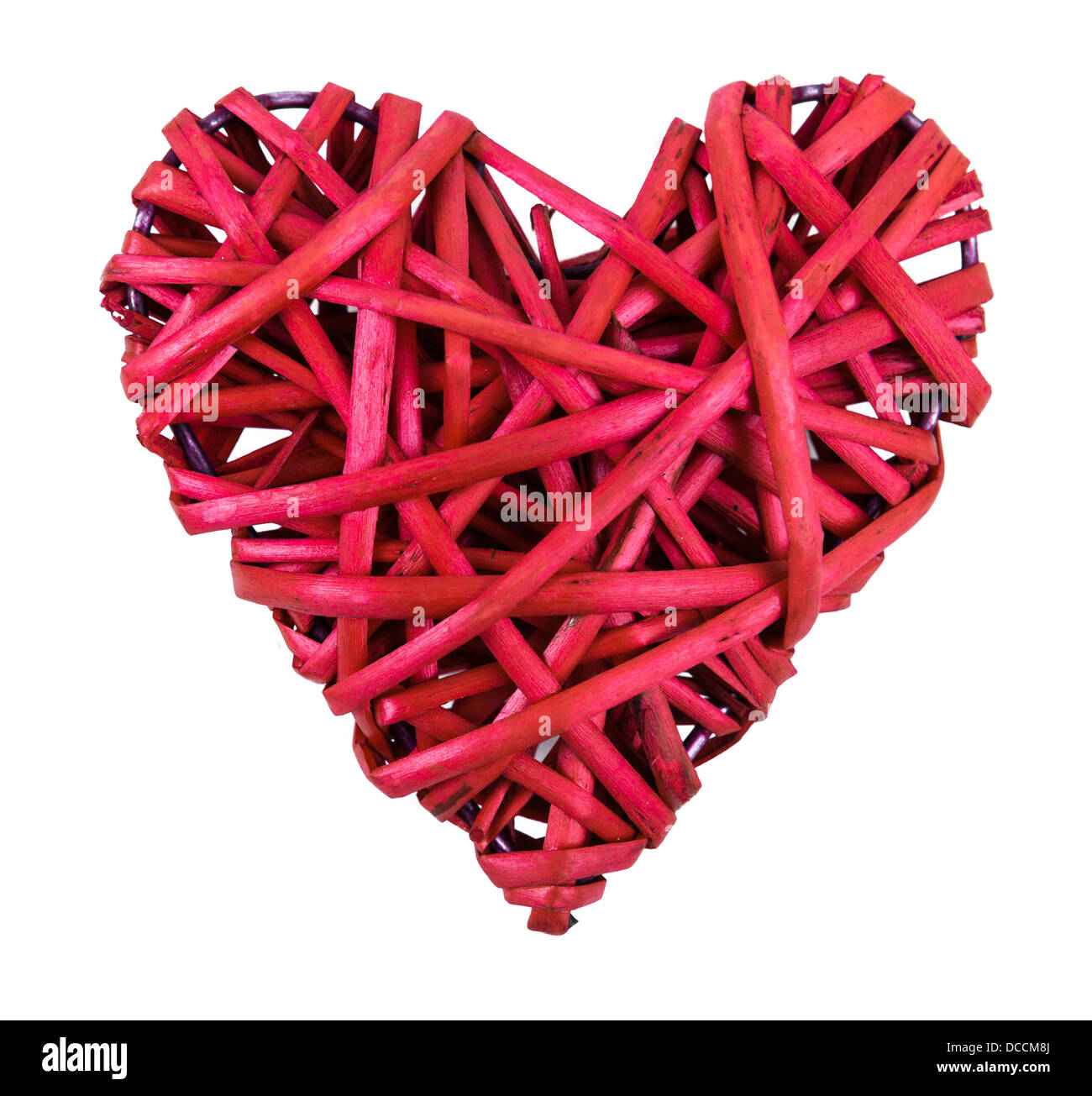Red straw heart Stock Photo - Alamy