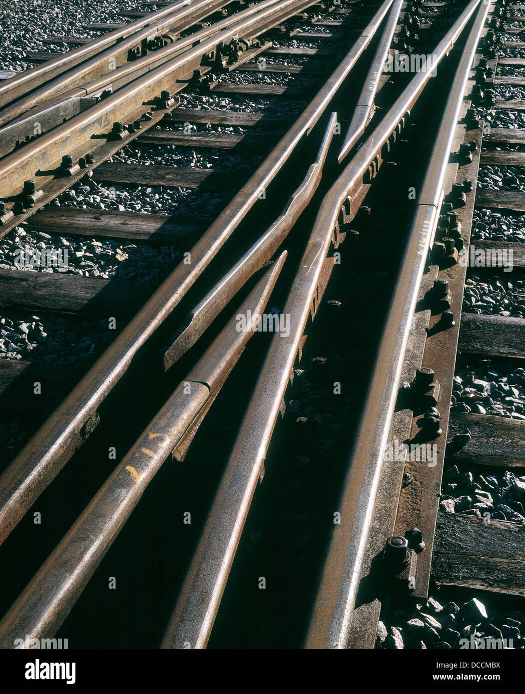 Old railway tracks. Sweden Stock Photo - Alamy