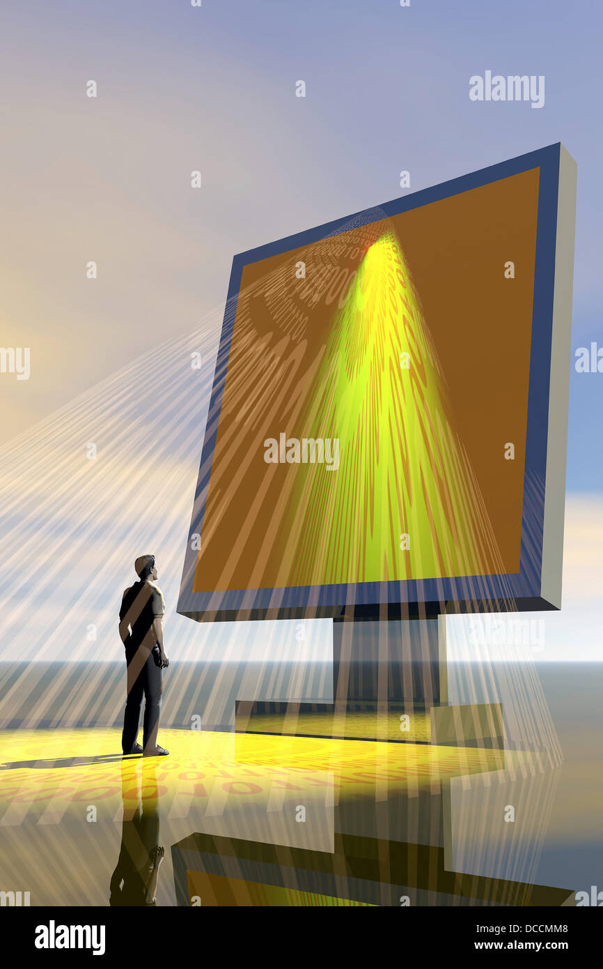 Man / Computer Stock Photo - Alamy