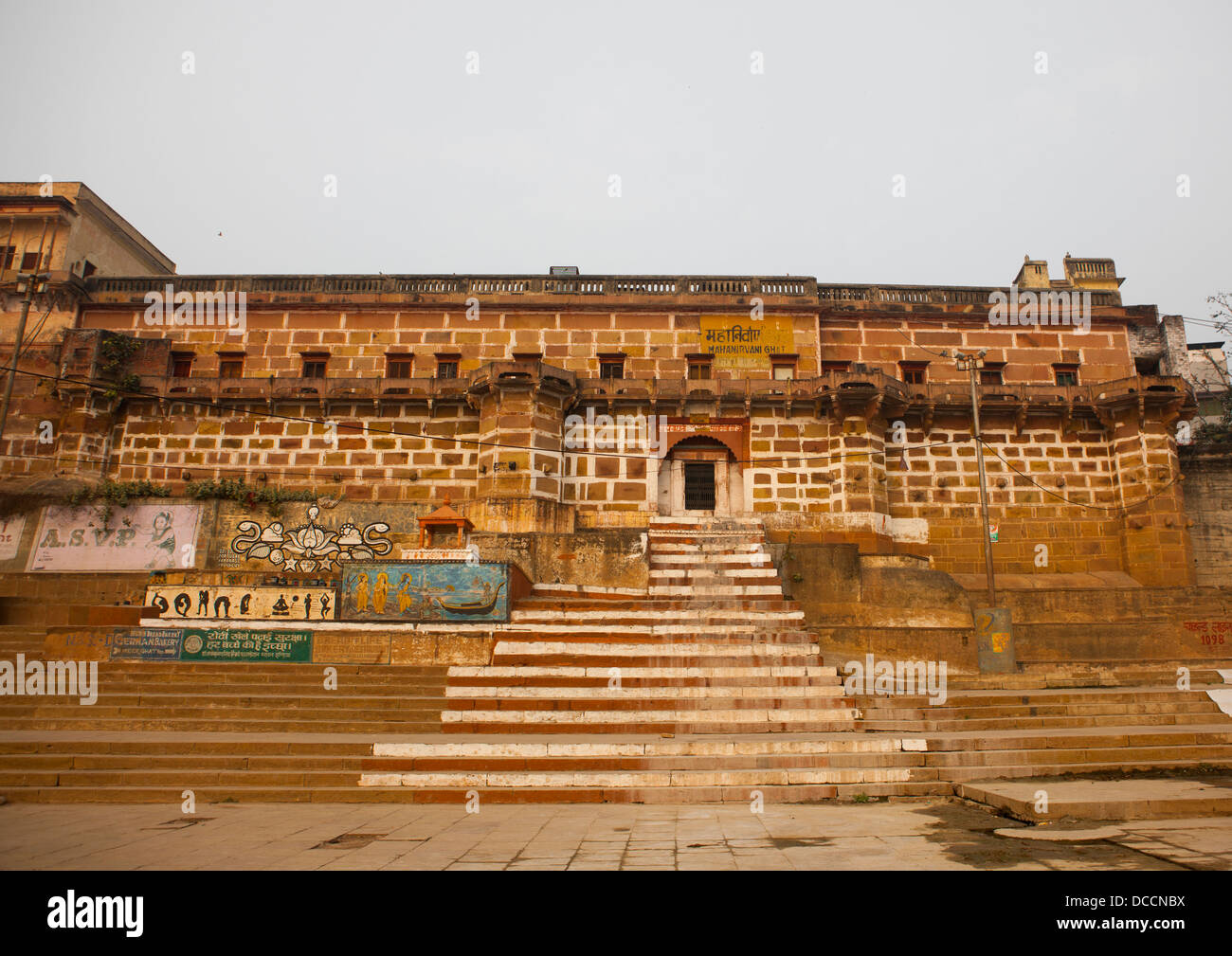 Steps Leading To Ganges River, Varanasi, India Stock Photo - Alamy