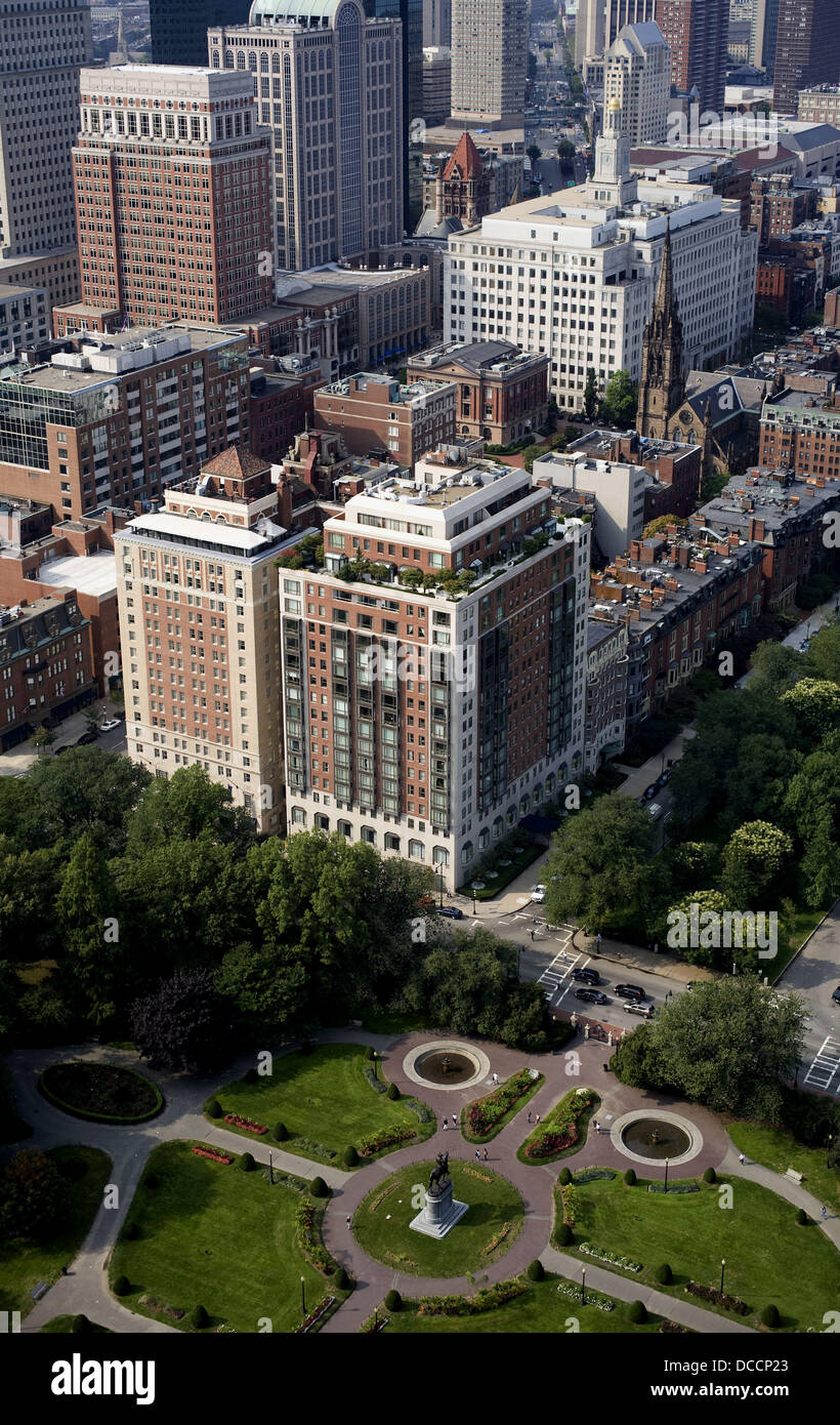 Boston public garden aerial hi-res stock photography and images - Alamy
