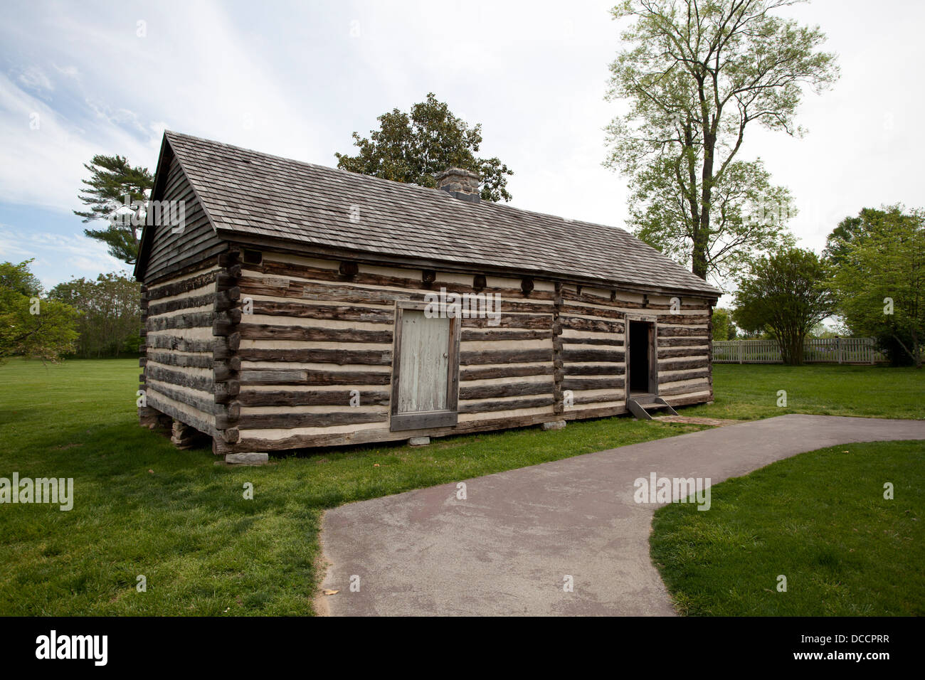 Exterior of a Slave shack at the Hermitage owned by President Andrew ...