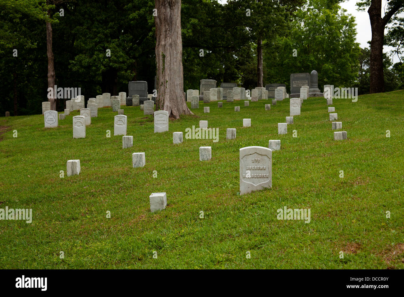 Battlefield and cemetery at Shiloh Tennessee. Site of the Battle of ...
