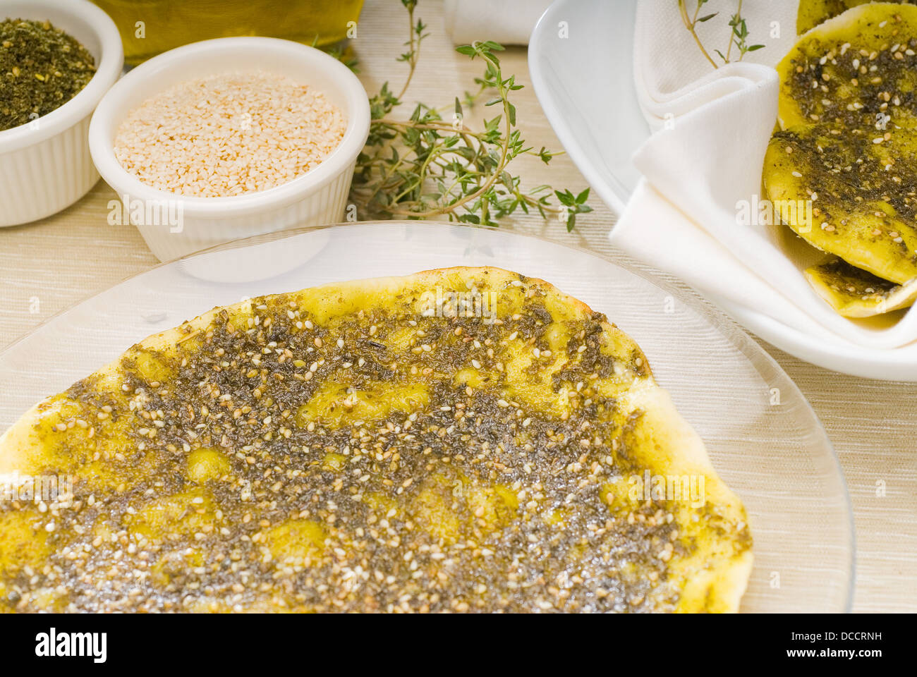 Manouché zaatar hi-res stock photography and images - Alamy
