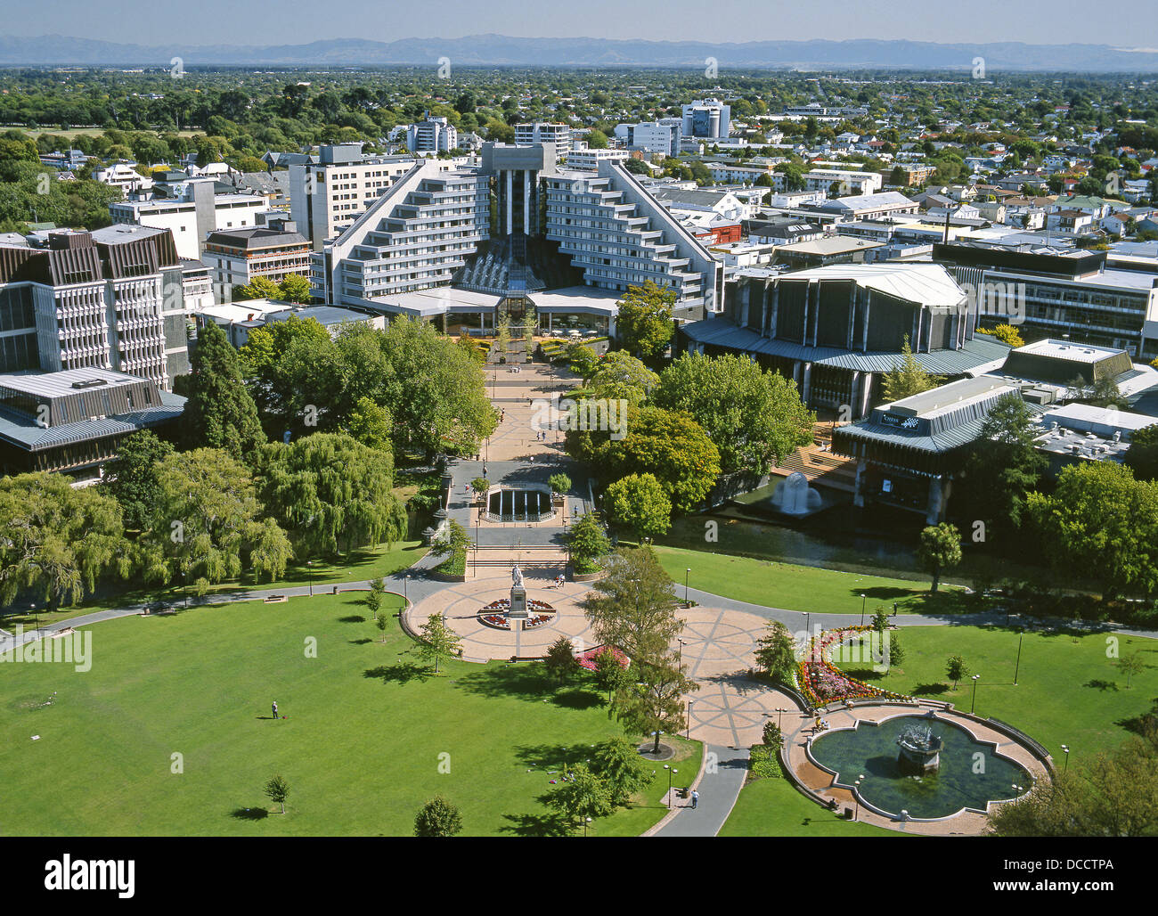 Aerial christchurch city new zealand hi-res stock photography and ...