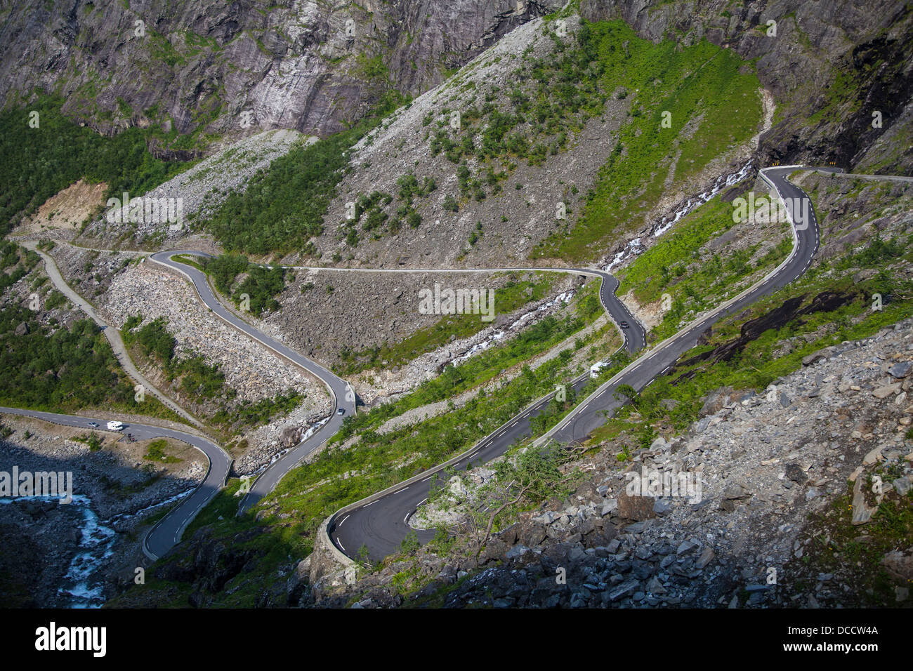 Twisting mountain road Stock Photo - Alamy