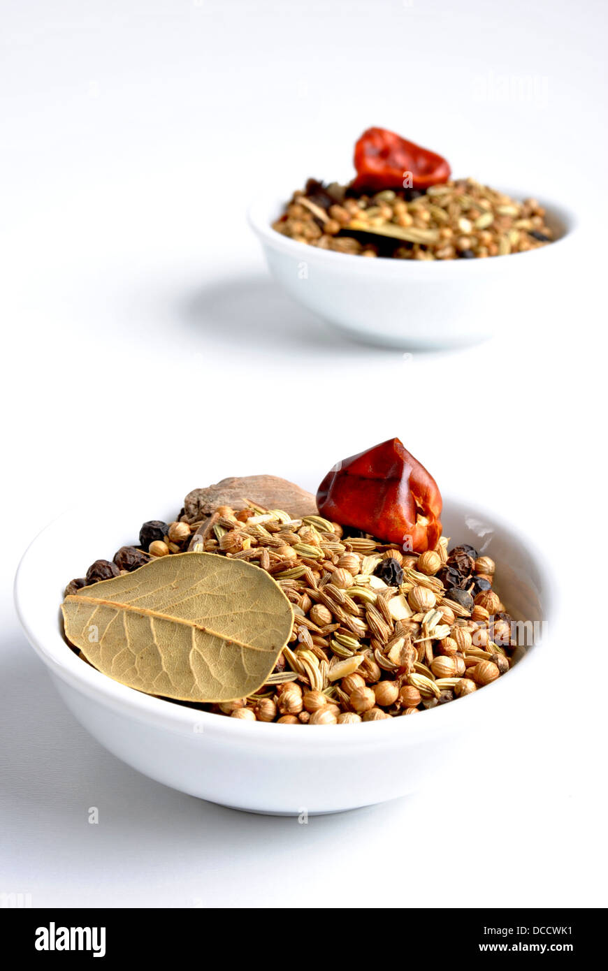 indian spice mix in a white bowl Stock Photo - Alamy
