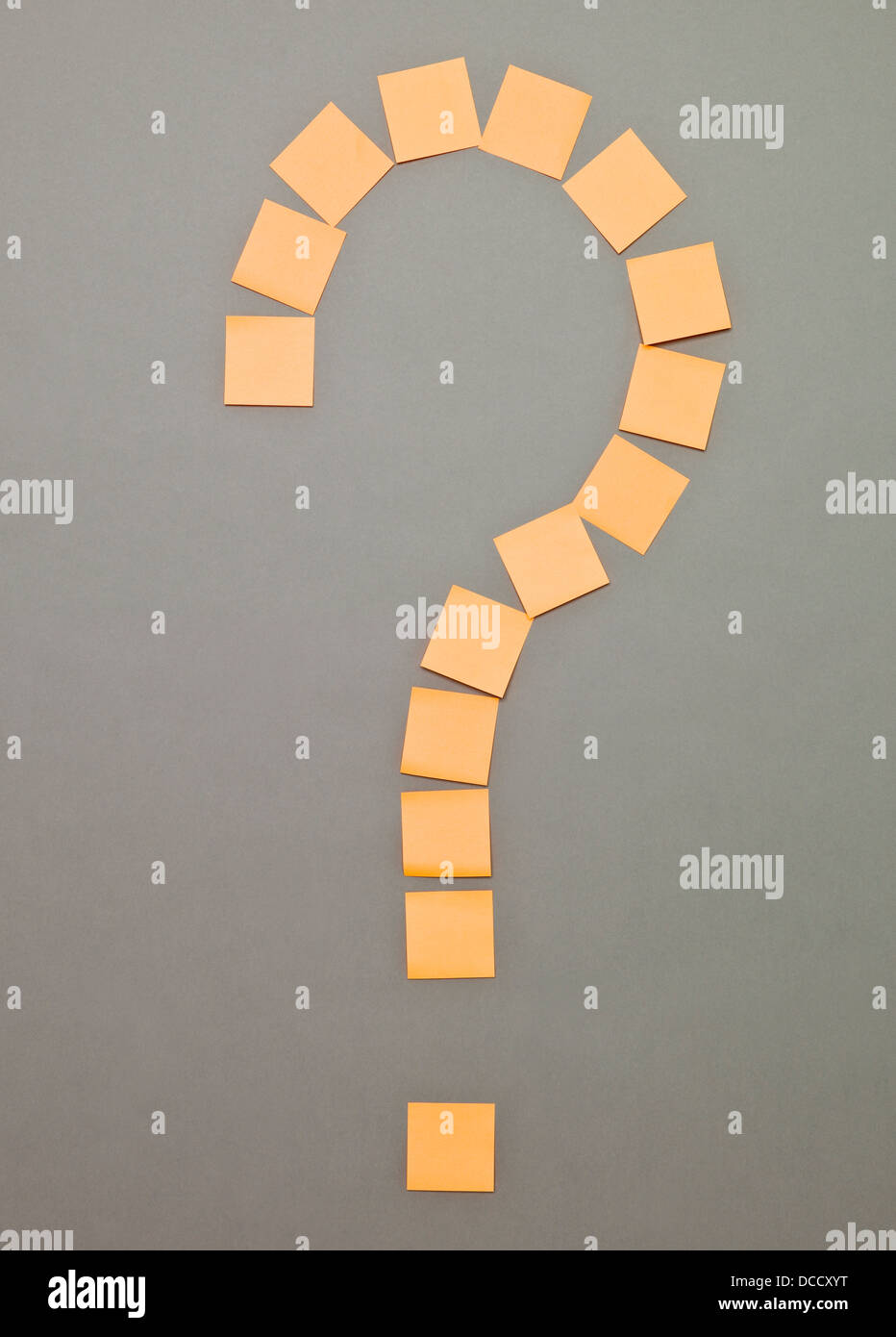 Question Mark made of Adhesive Notes Stock Photo - Alamy