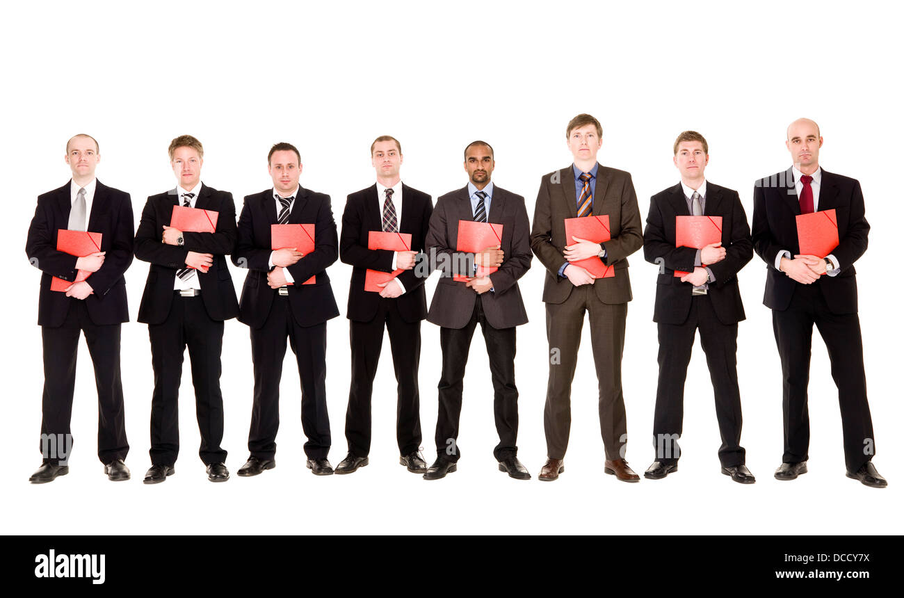 Group of men with documents Stock Photo - Alamy