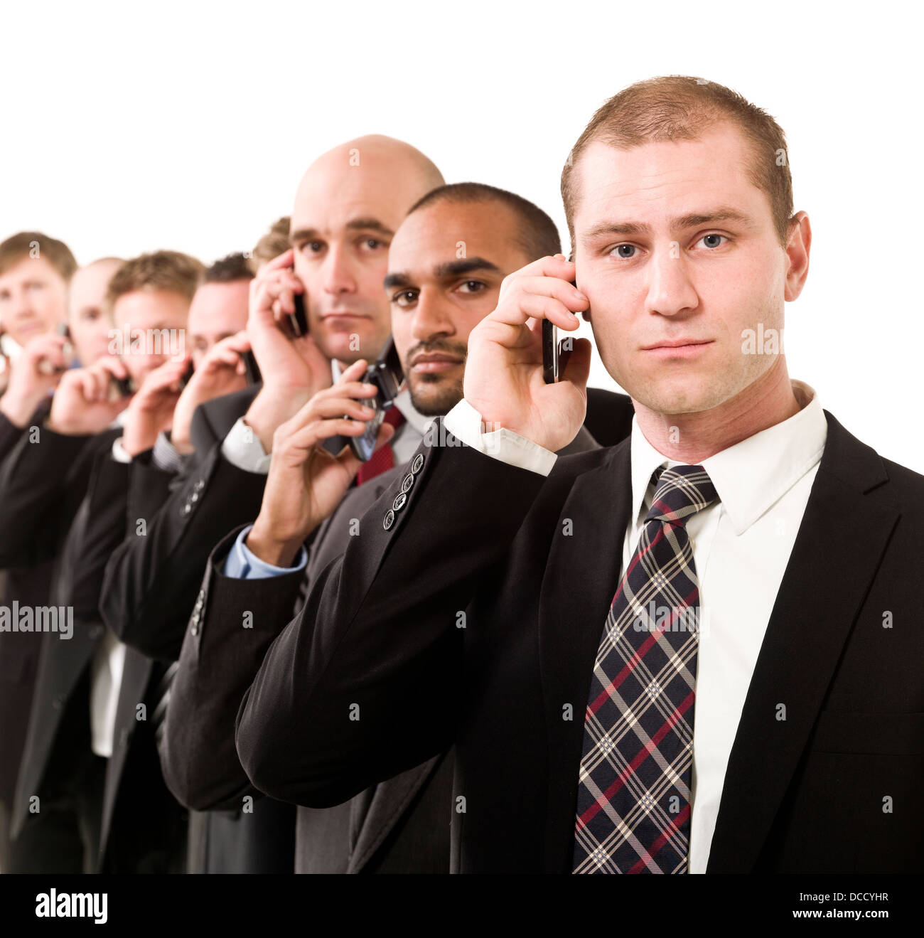 Business men on the phone Stock Photo - Alamy