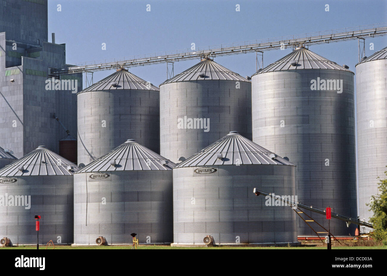Grain silos. Southwestern Minnesota. USA Stock Photo - Alamy