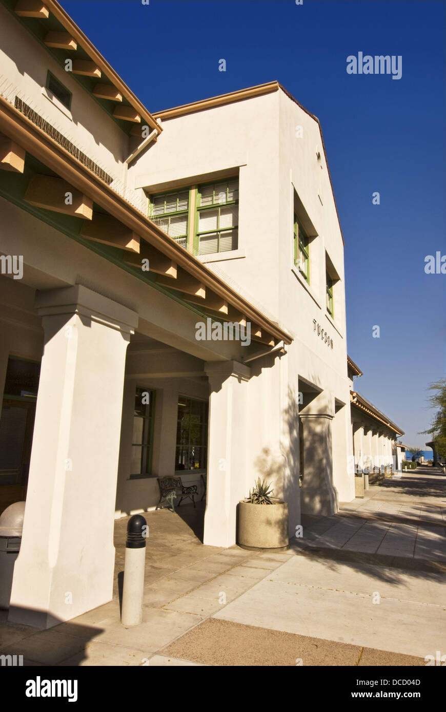 Restored Tucson Railroad Depot, Tucson, Arizona Stock Photo - Alamy