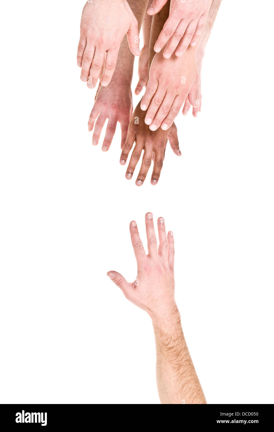 Hand reaching out for help Stock Photo - Alamy