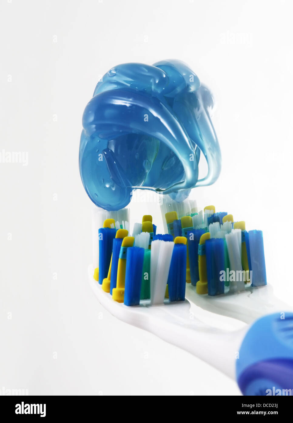 Tooth-brush with tooth-paste Stock Photo - Alamy