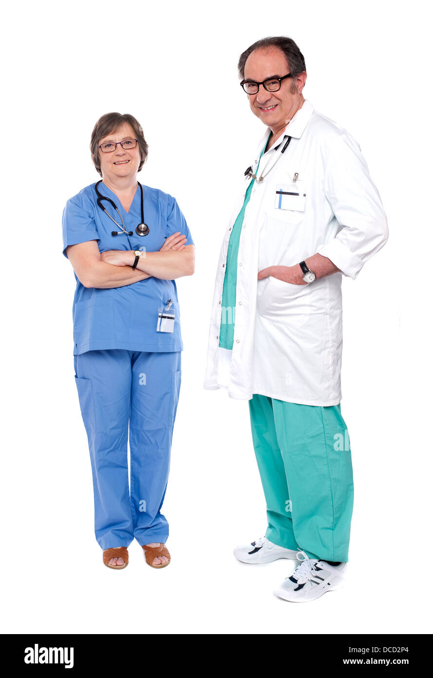 Senior male in lab Cut Out Stock Images & Pictures - Alamy