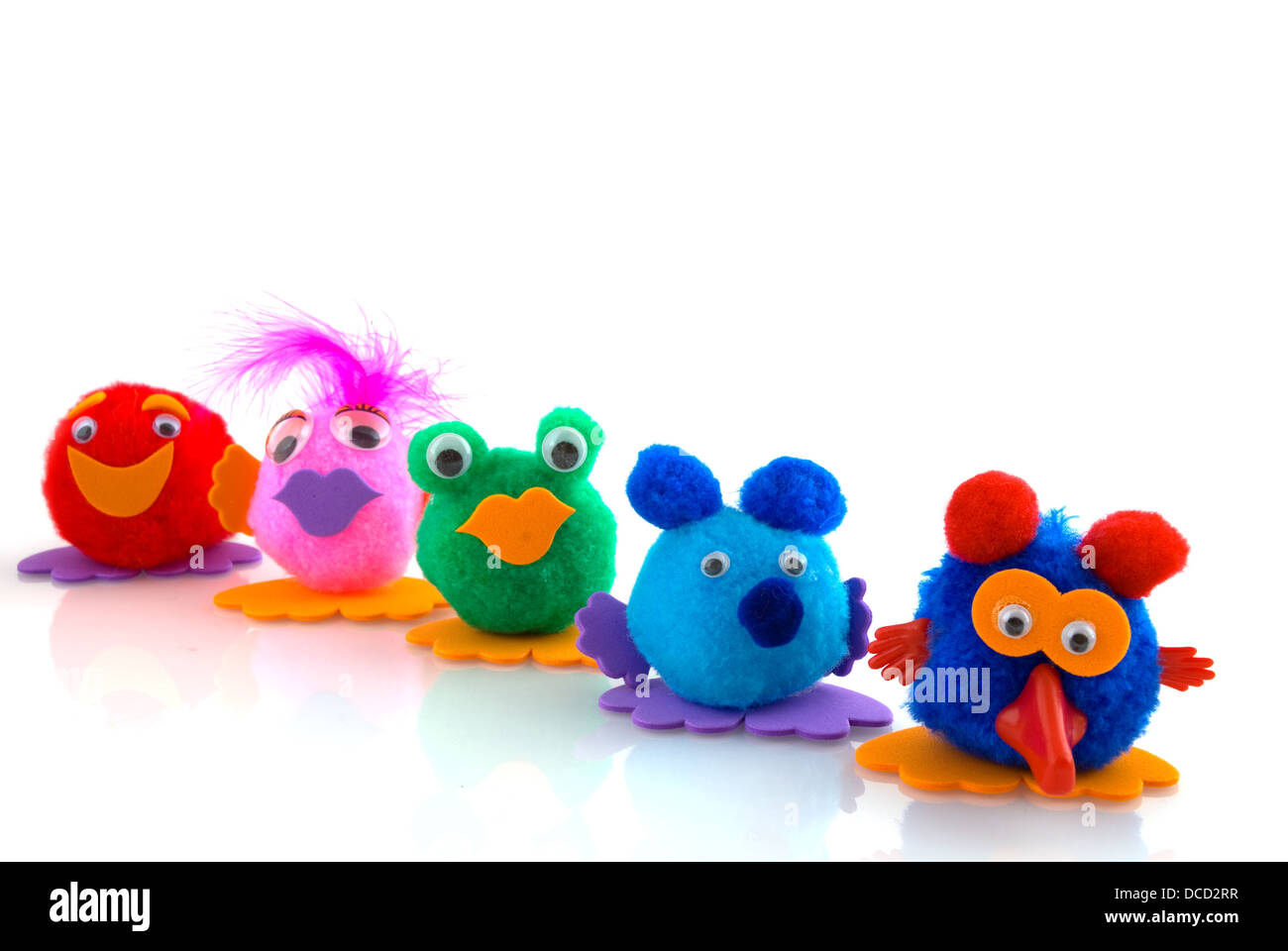 A row of funny dolls Stock Photo - Alamy