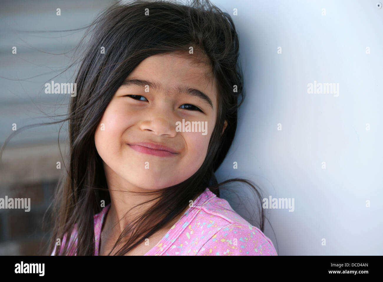 Happy six year old Stock Photo - Alamy