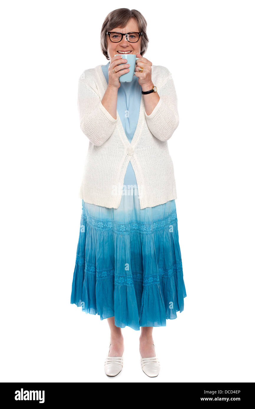 Confident mature old lady Cut Out Stock Images & Pictures - Alamy