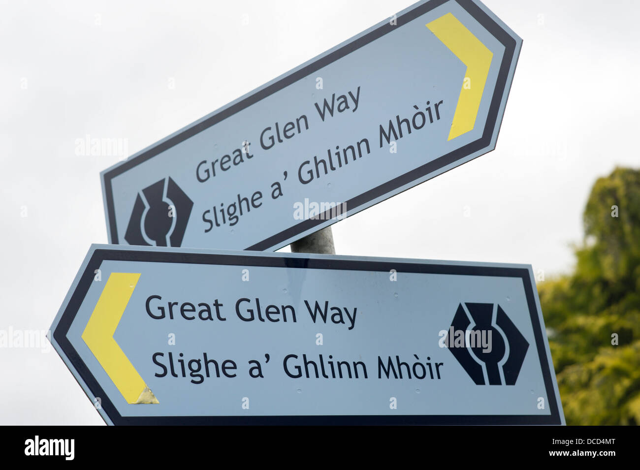 Great Glen Way sign in Inverness Scotland indicating the start of the ...