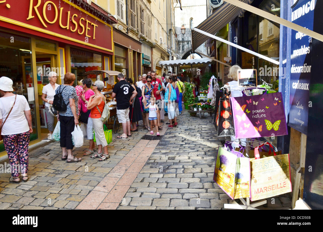 Apt market the biggest of the Luberon weekly markets. Provence, France ...