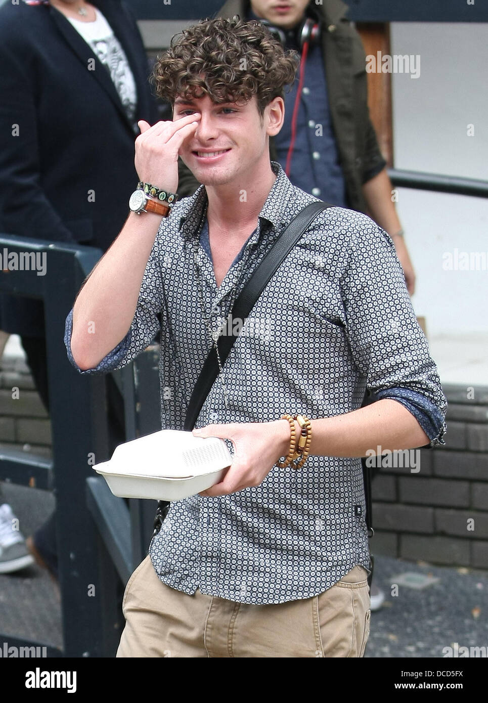 X Factor' finalist James Michael leaves the ITV studios London, England ...