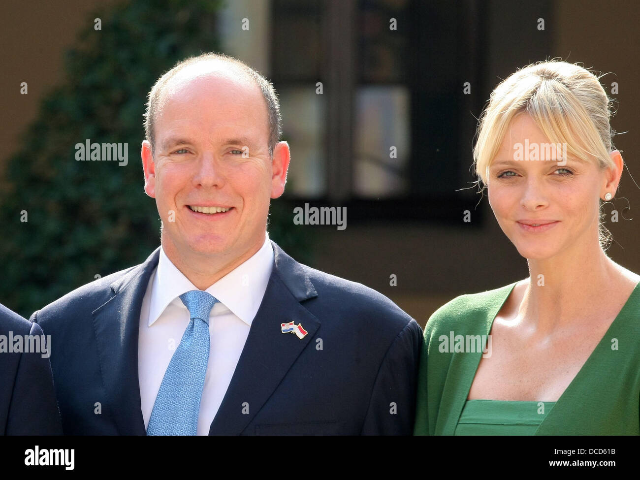 Prince Albert II of Monaco and Princess Charlene of Monaco during the ...
