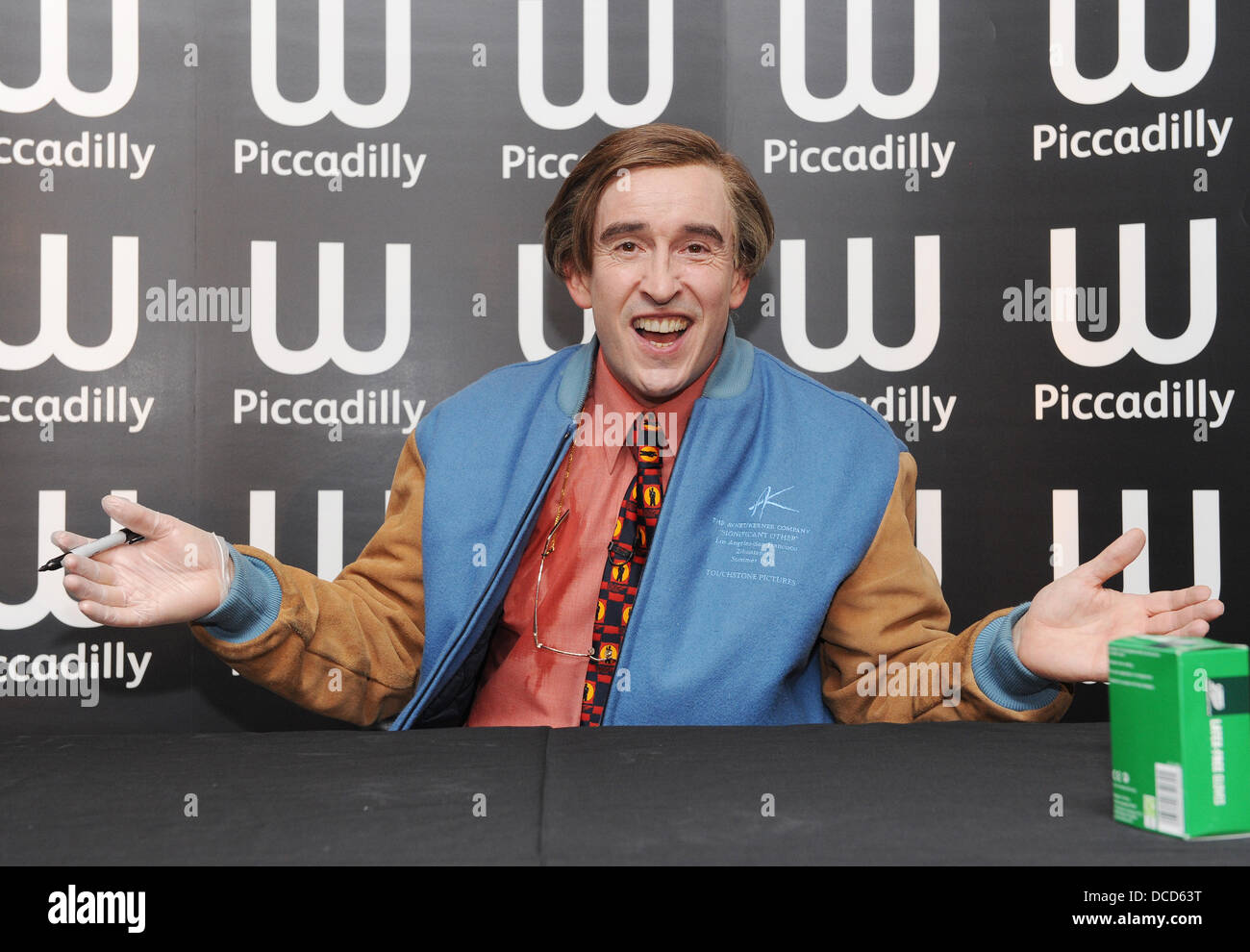 Steve Coogan aka Alan Partridge at a book signing at Waterstone's ...